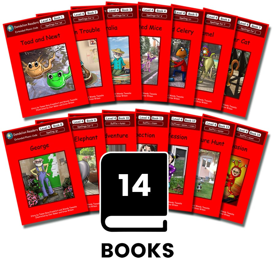 Dandelion Readers Extended Code Level 4 (1-14) – SPELD VICTORIA BOOKSTORE